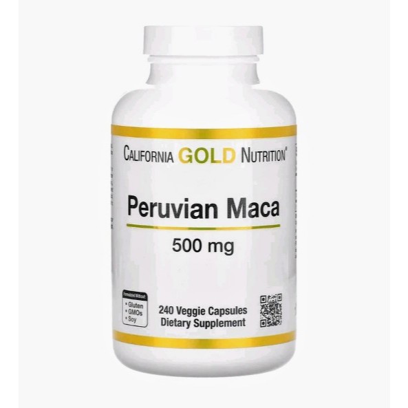 Organic Peruvian Maca 240 Veggie Caps 500mg Support Performance Natural ...