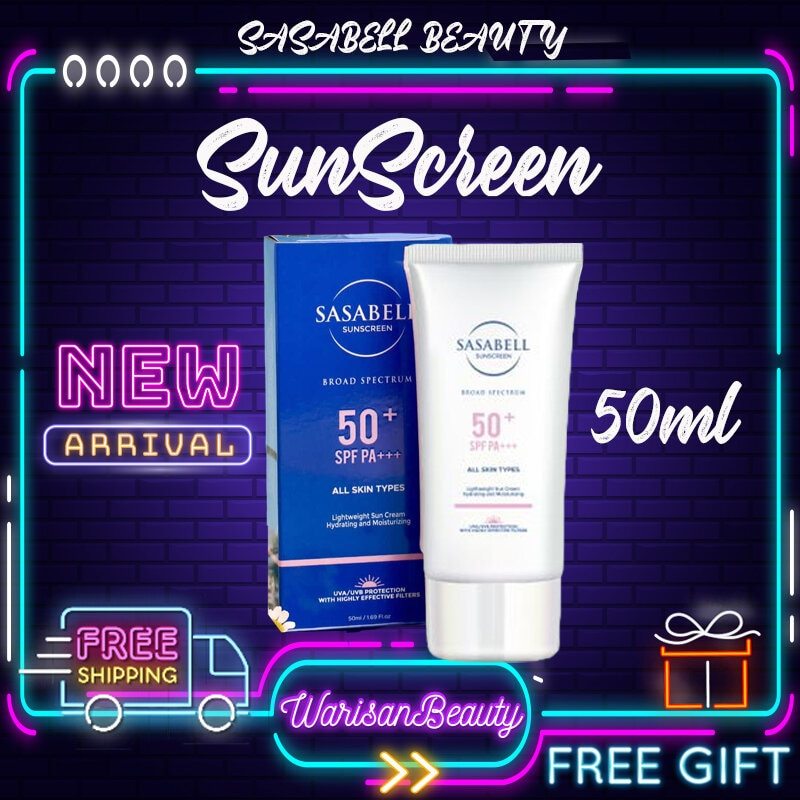 SASABELL : Sunscreen SPF50 PA+++ (50ML) | Shopee Malaysia