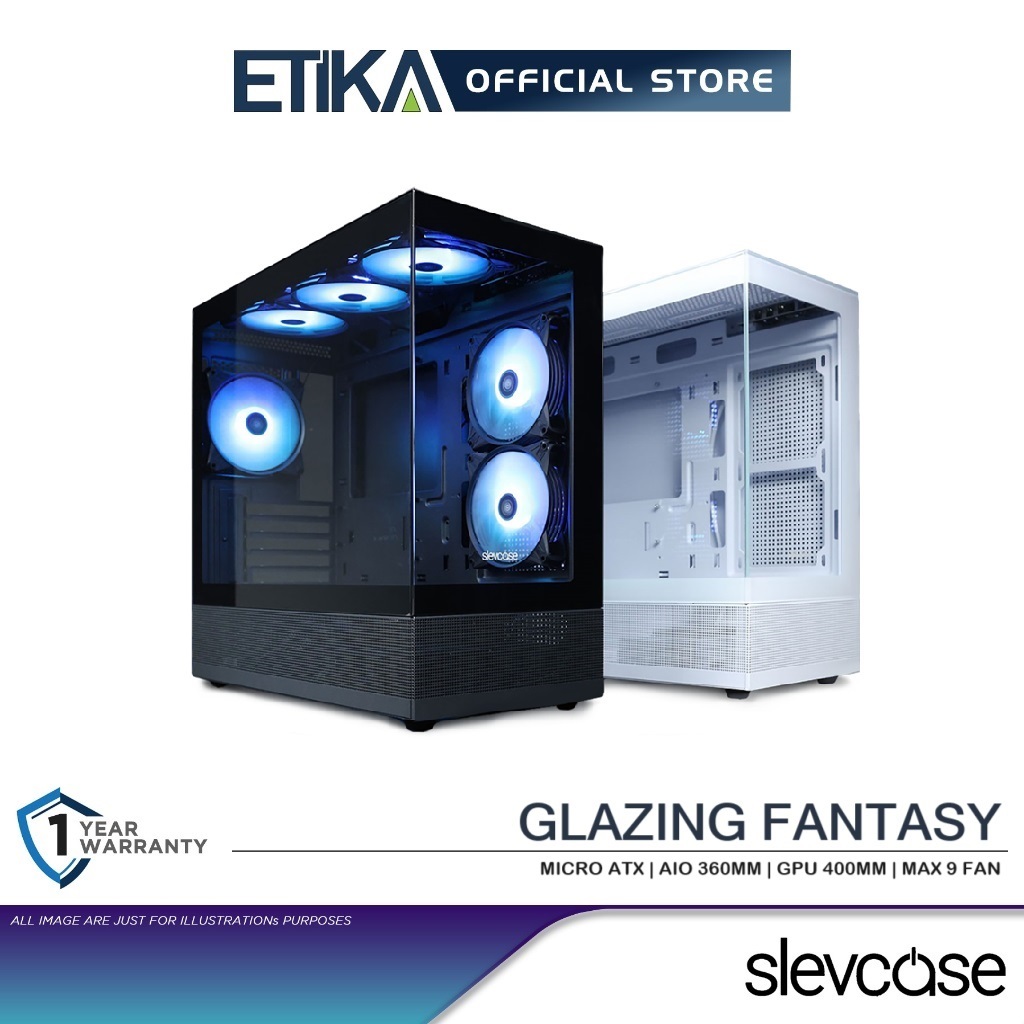 SLEV SlevCase GLAZING FANTASY | Micro ATX Tempered Glass Gaming PC ...