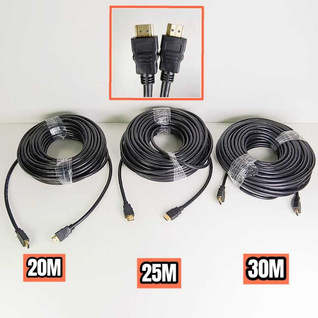 Kabel Hdmi 30/25/20meter penyambung wayar tv cable lead wire hdmi cable ...
