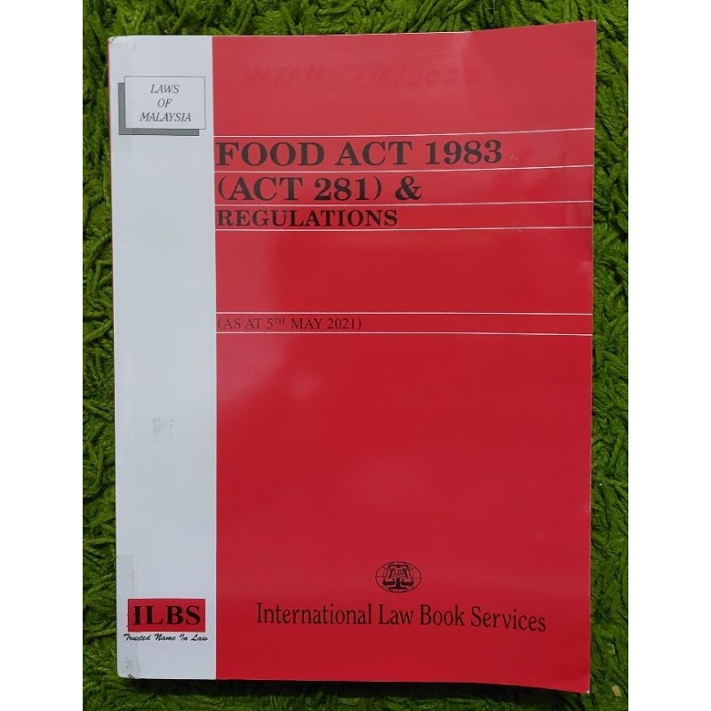 [PRELOVED] FOOD ACT 1983 (ACT 281) & REGULATIONS | BUKU AKTA MAKANAN ...