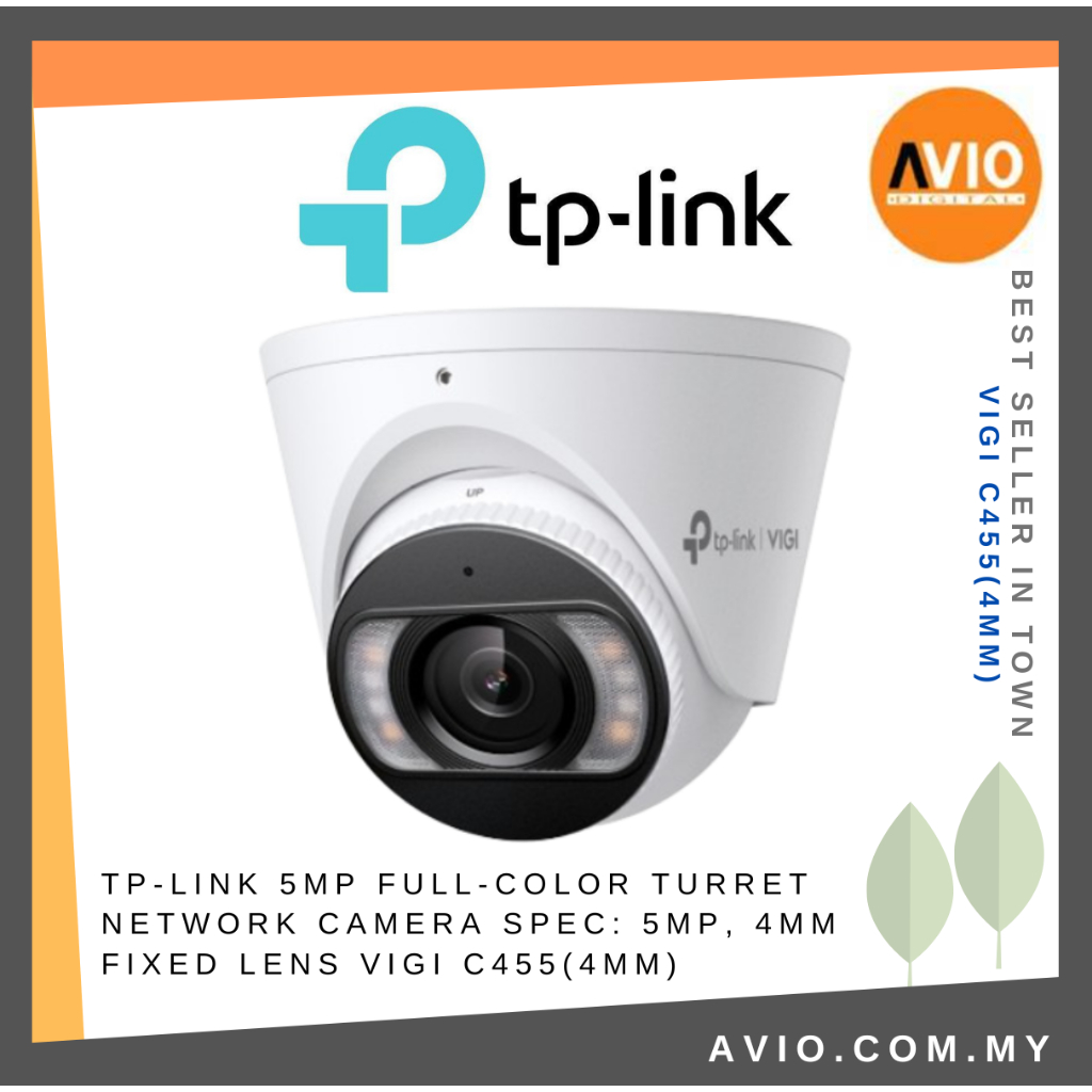 TP-LINK Tplink 5MP 5 Megapixel 24Hour Full Color IP Network CCTV Camera ...