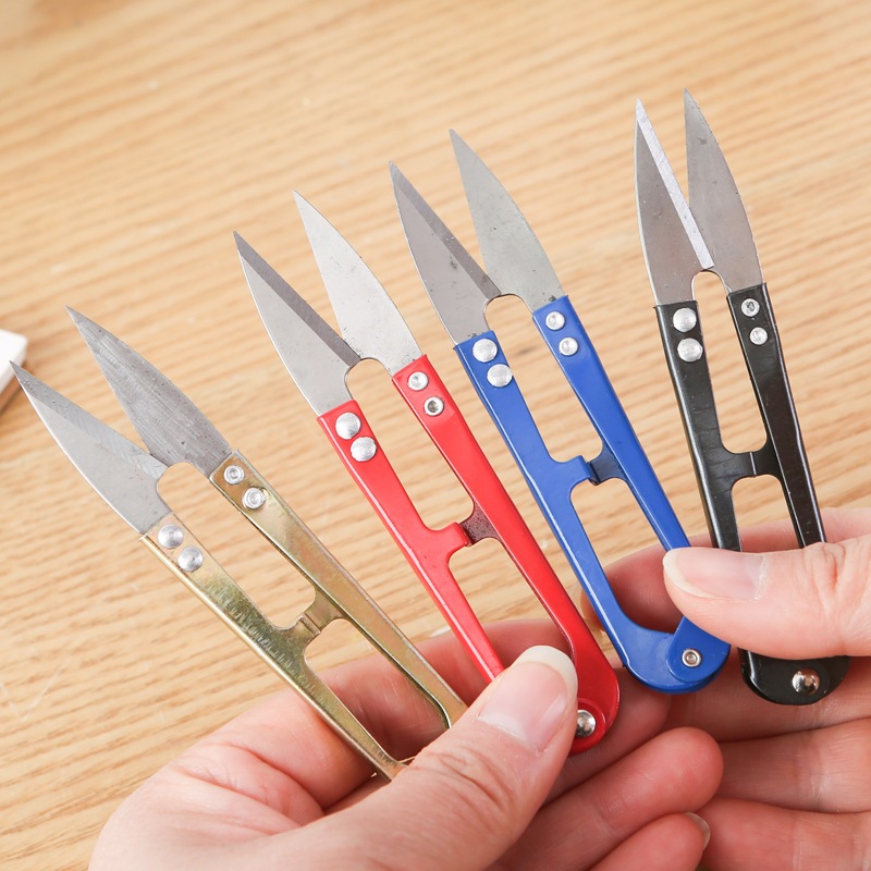 Sewing Scissors U Shape Scissor Stainless Steel Portable Cutter Yarn ...