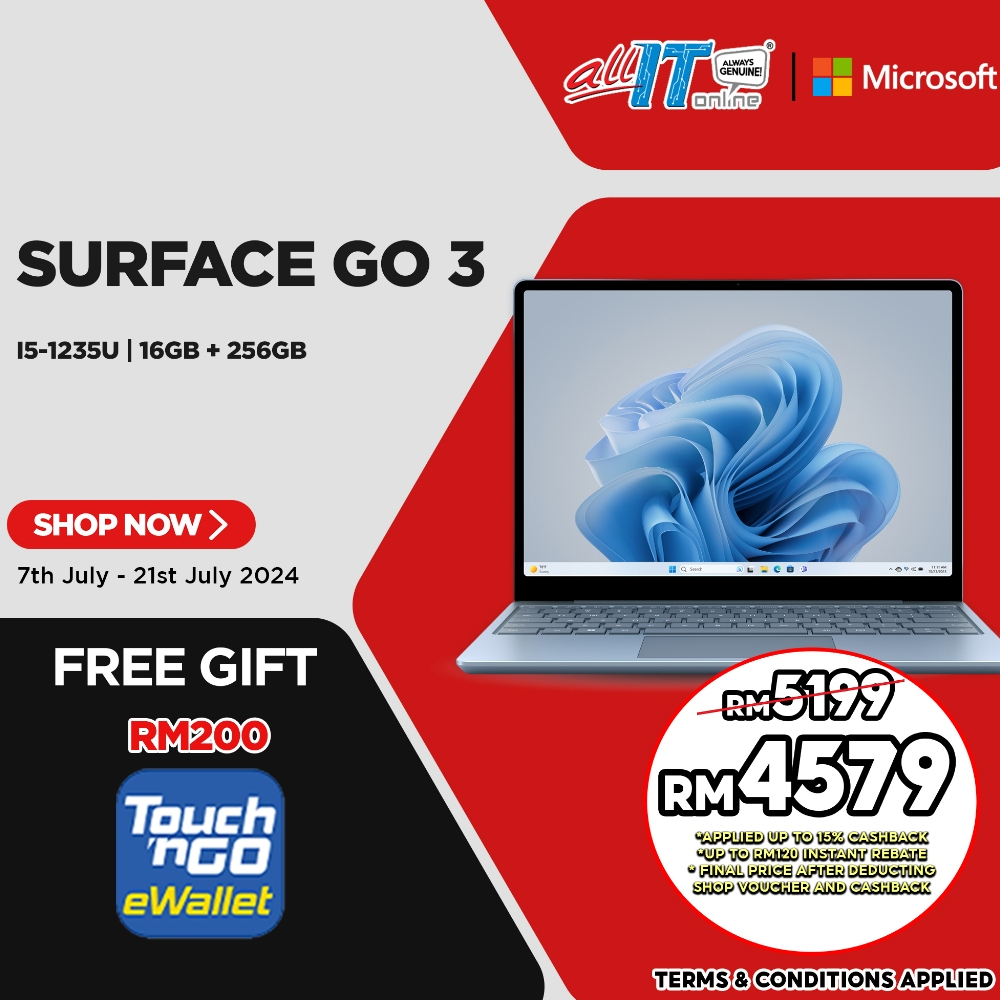 Microsoft Surface Laptop Go 3 12.4” PixelSense™ Display (Intel® Core ...