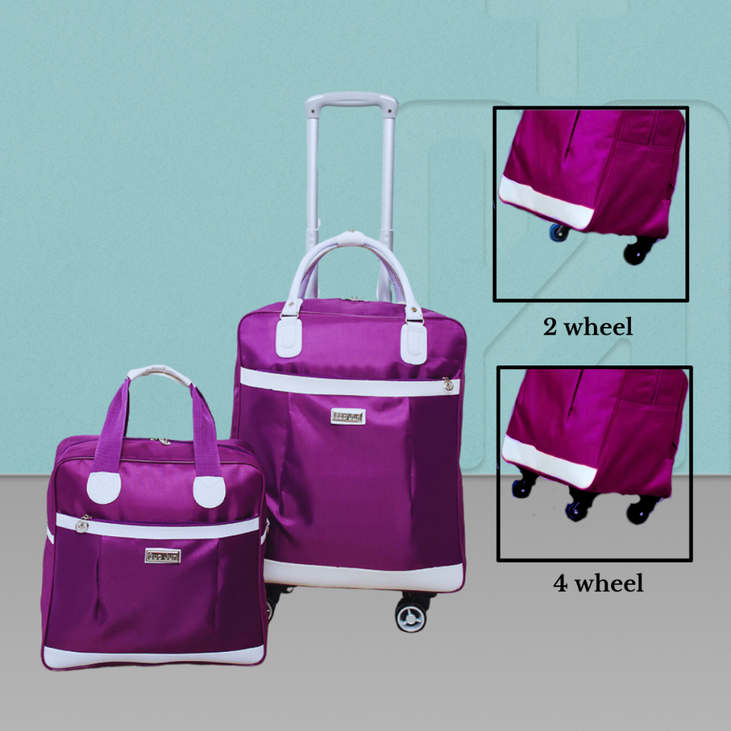 HH 22 Inch 4 Wheels Foldable Travel Luggage Lugage Trolley Bag Bags ...