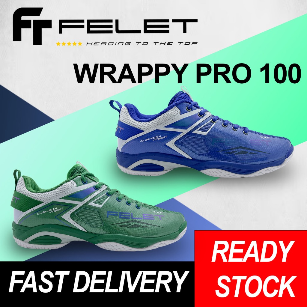 *Ready Stock* FELET WRAPPY PRO 100 (Badminton Shoes) | Shopee Malaysia