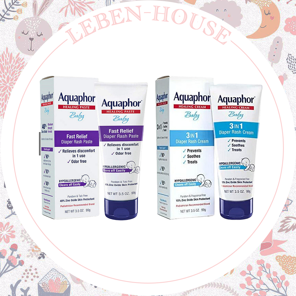Aquaphor Baby Diaper Rash Cream, 3-in-1 Diaper Rash Relief | Diaper ...