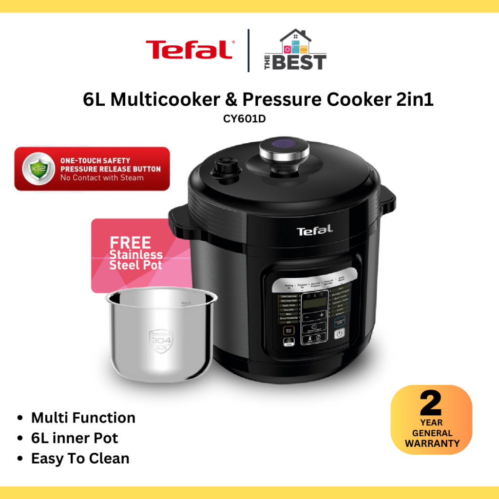 Tefal 6L Home Chef Smart Multicooker + Inner Pot / Pressure Cooker ...