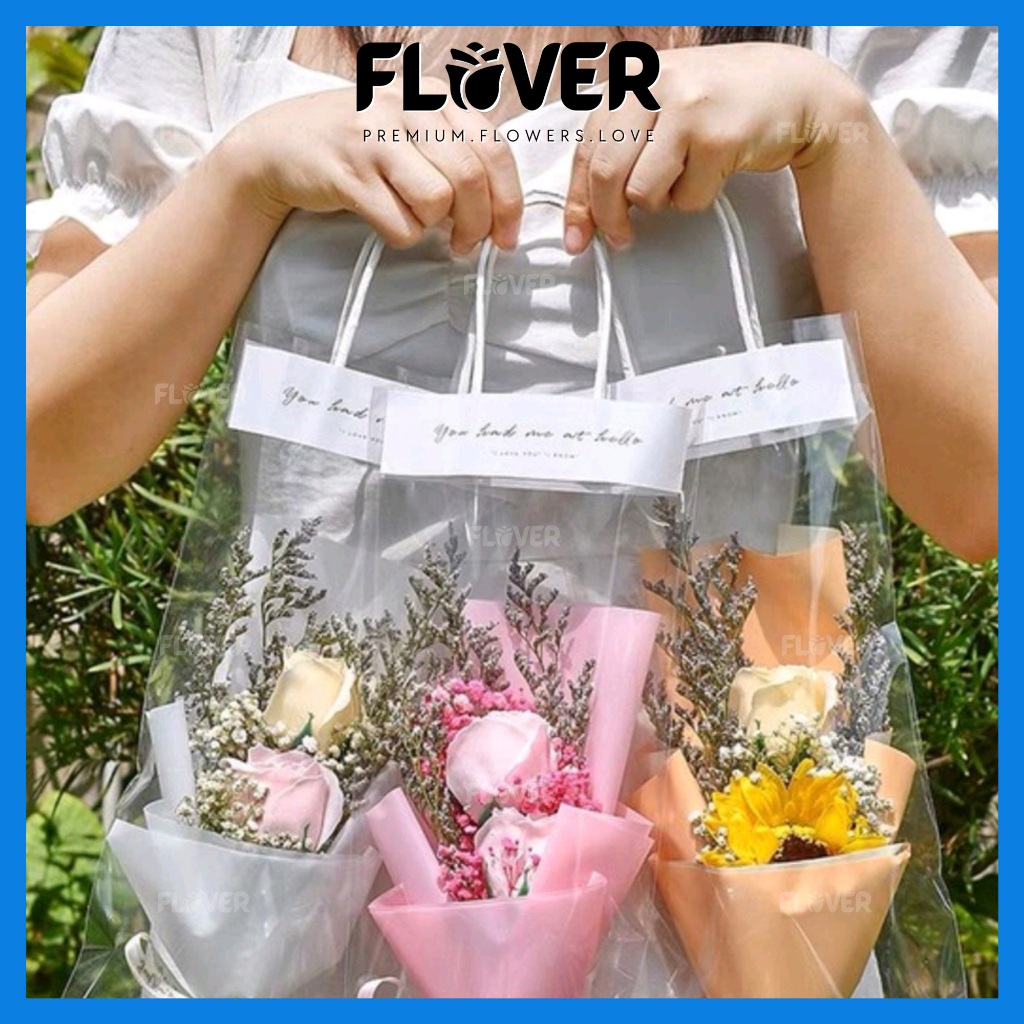 [1pcs] Transparent OPP Bag | Holiday Gift Bags | Flower Bags Bouquet ...