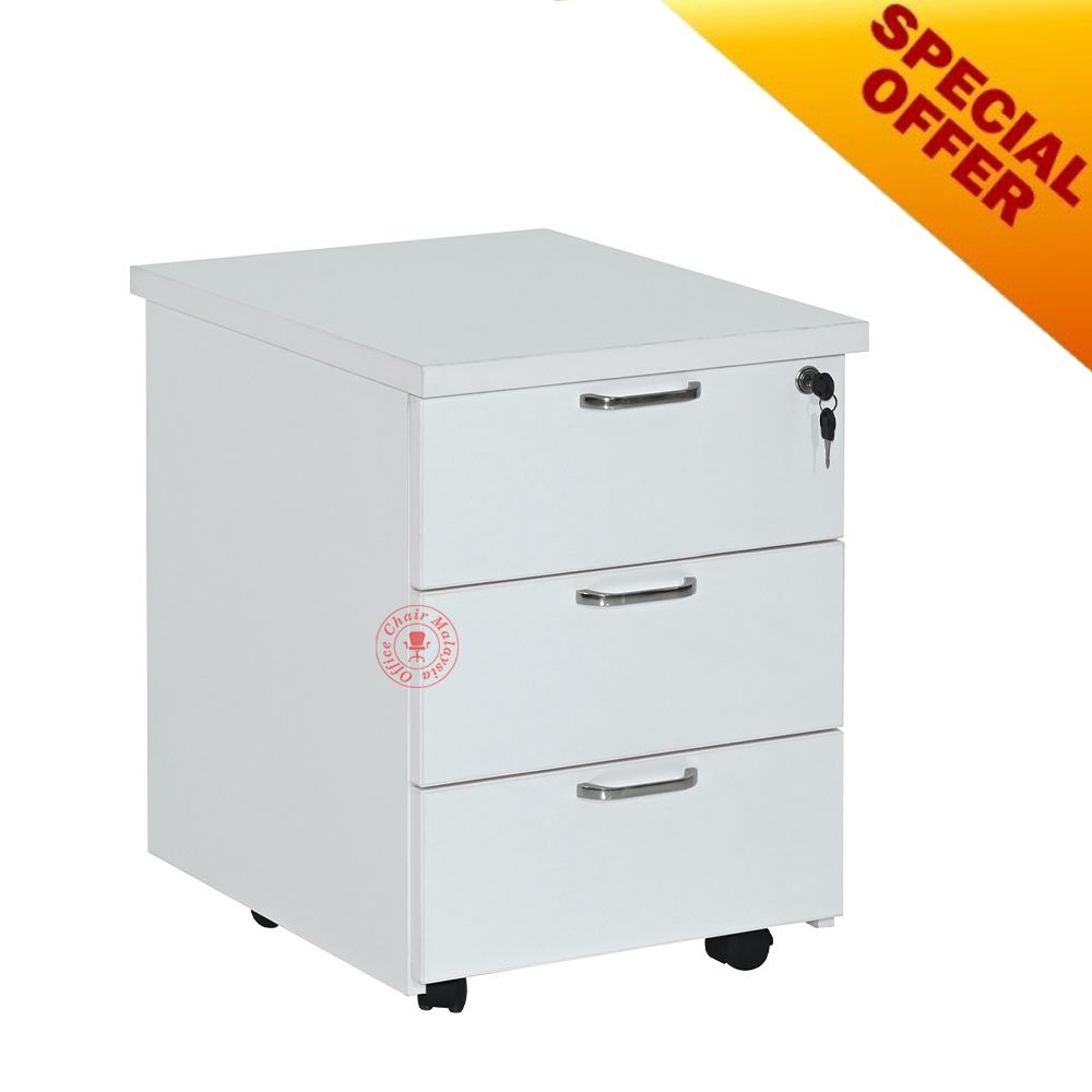 Mobile Pedestal 3 Drawers with Lock / Office Cabinet / Side Drawer ...