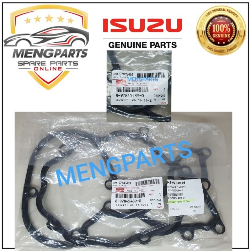 ORIGINAL ISUZU HICOM 4.3 4HF1 VALVE COVER GASKET 8-97845-489-0 | Shopee ...