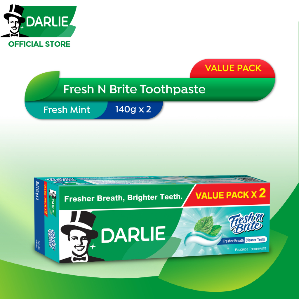 DARLIE Fresh N Brite Fresh Mint Toothpaste 140gx2 | Shopee Malaysia