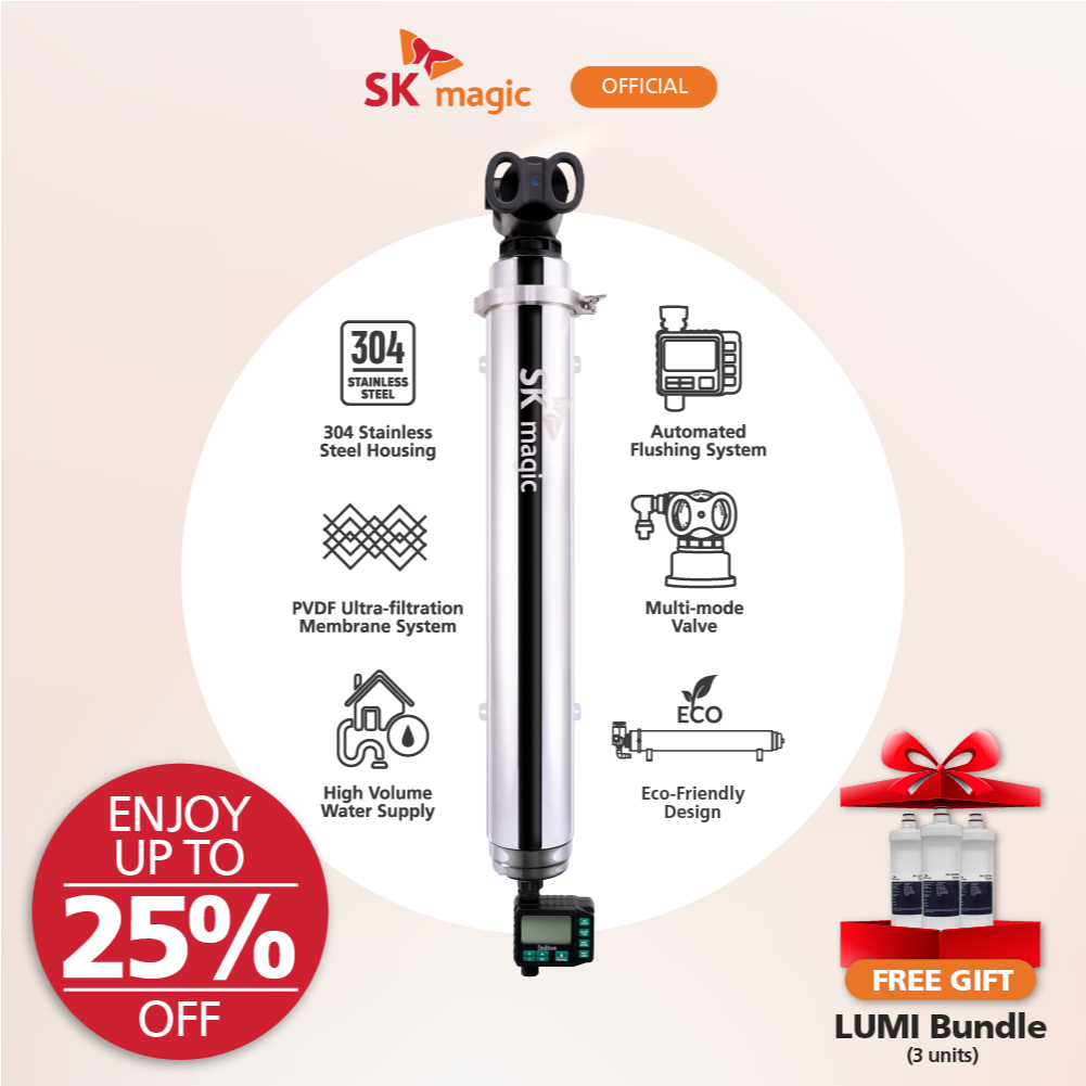 SK magic Outdoor Water Filter System Shine+ Cleaner Ultrafiltration ...