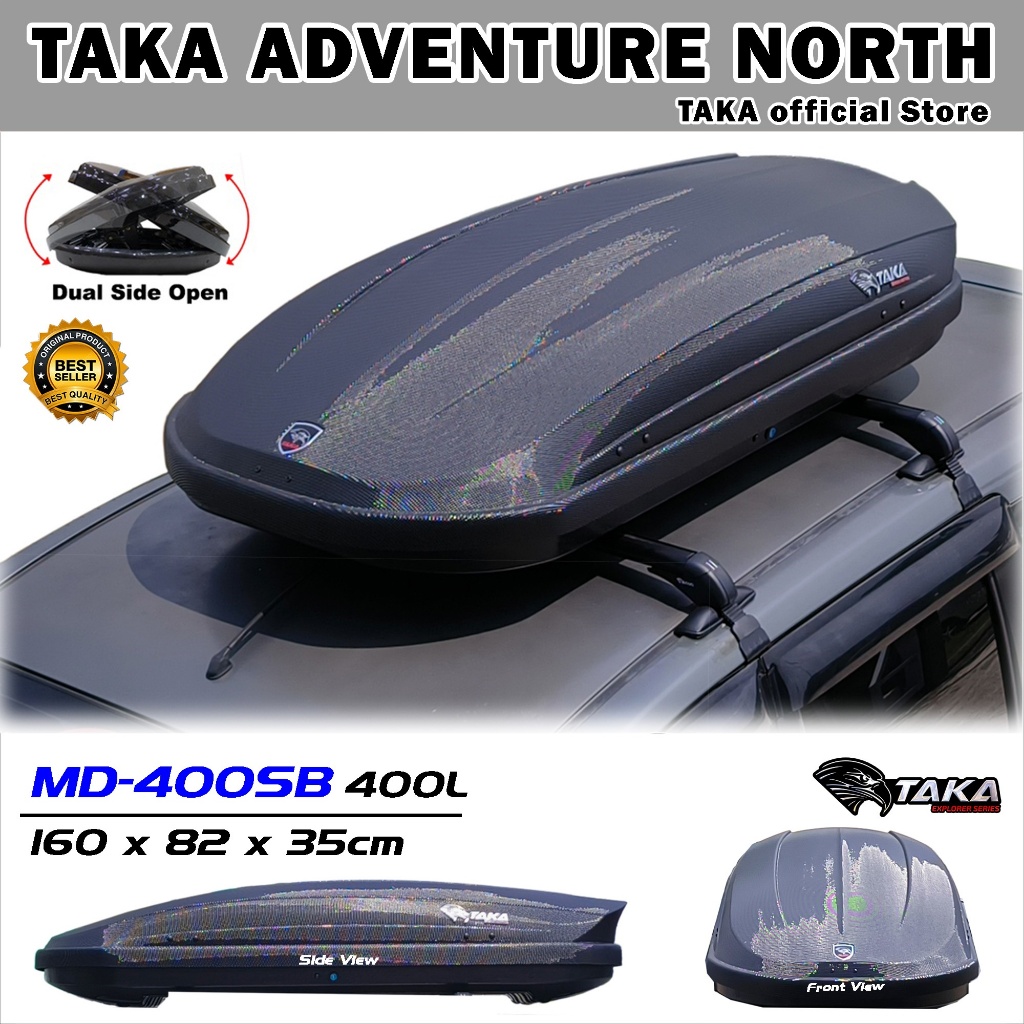 TAKA MD-400SB Bubble Design Car Roof Box [Special Edition] [L Size ...