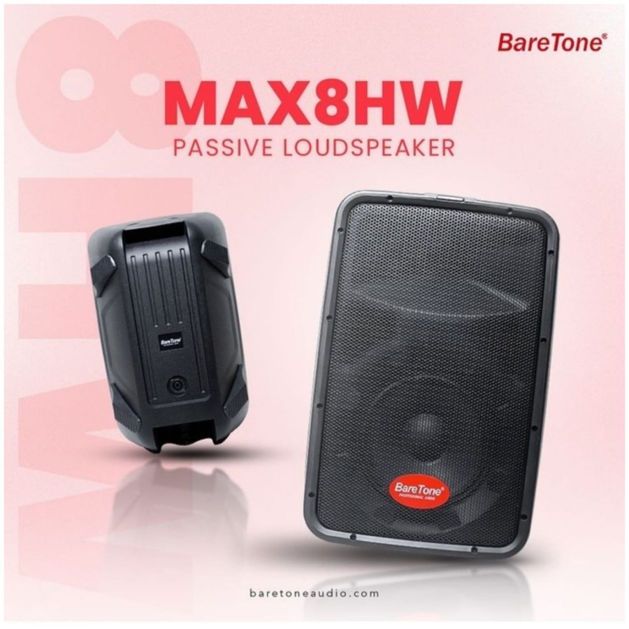 BareTone 8Inch 2 Way Passive Speaker 250W 4Ohm (Price For 1PC) | Shopee ...