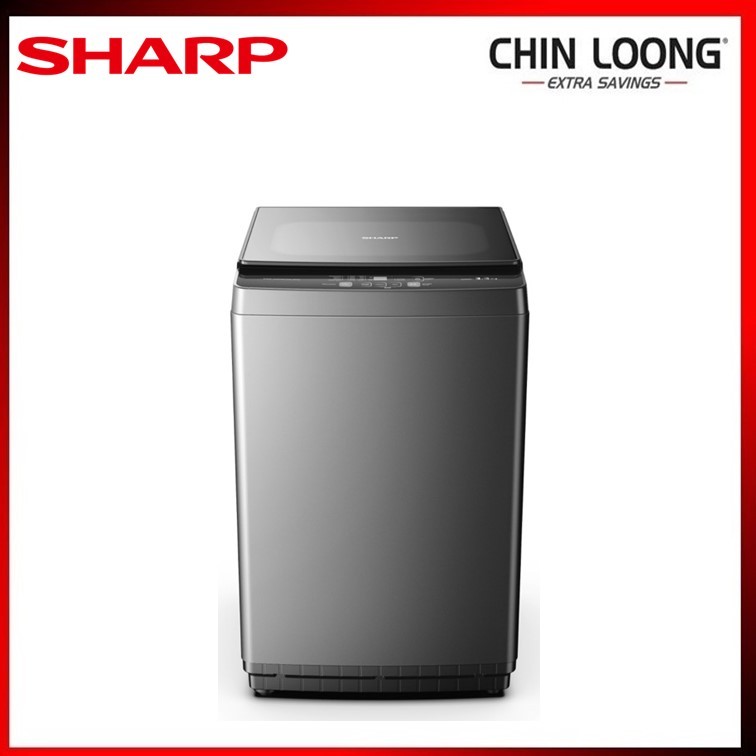 [ESX 1021] Sharp ESX1021 Top Load Washer LED Display Stainless Steel ...