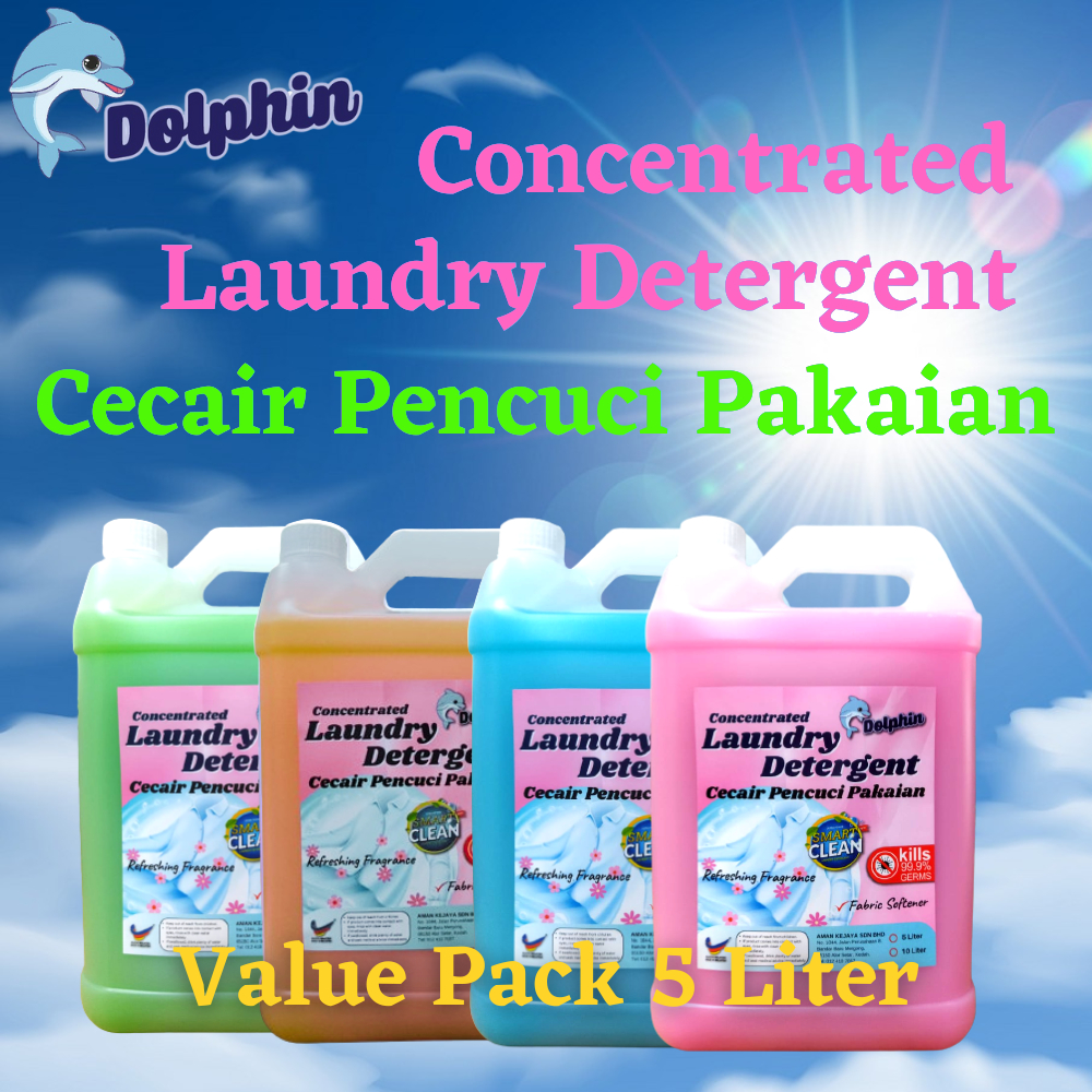 Liquid Laundry Detergent Sabun Pencuci Baju DOLPHIN Laundry Detergent ...