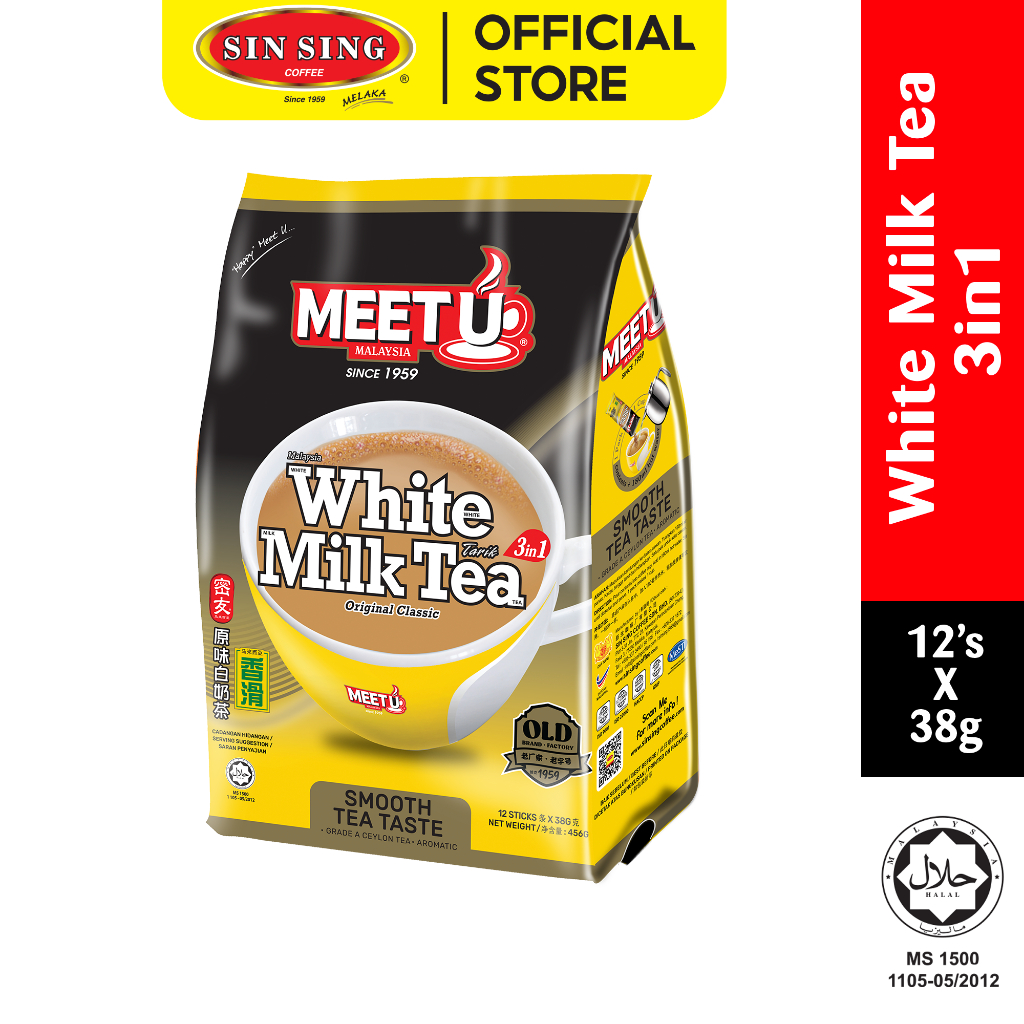 MEET U White Milk Tea 3 in 1 | Teh Putih Susu 3 dalam 1 Teh Segera ...