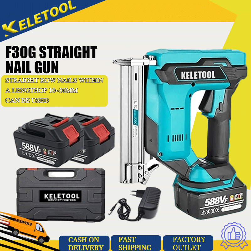nail gun cordless gun paku angin F30 electric nail gun Straight Nailer ...