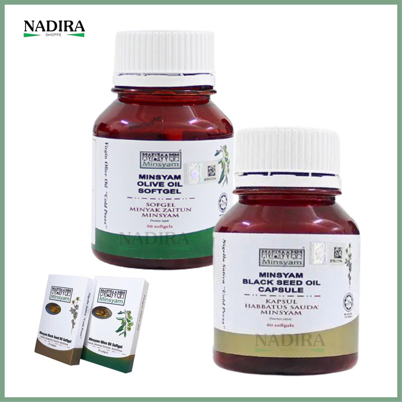 MINSYAM Kapsul Habatus Sauda/ Minyak Zaitun (60‘s/ 20's Softgel ...