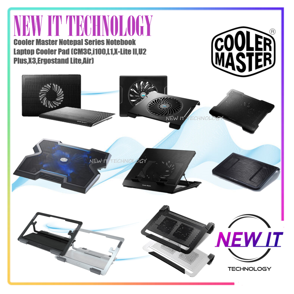 Cooler Master Notepal Series Notebook Laptop Cooler Pad (CM3C,i100,L1,X ...