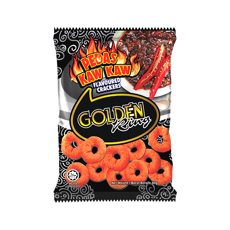 GOLDEN RING PEDAS KAW KAW SNACK (100g) | Shopee Malaysia