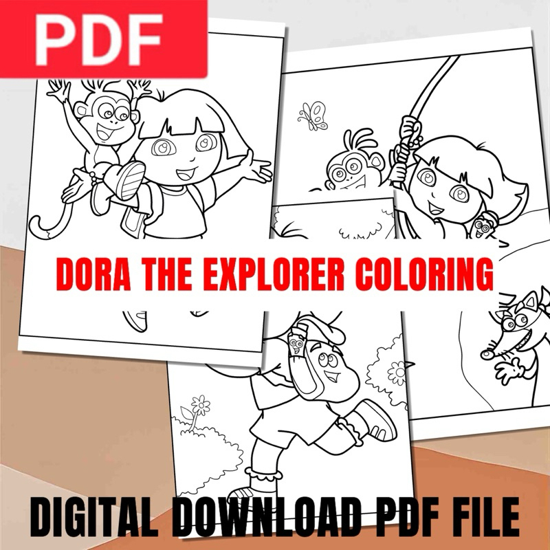 [PDF] DORA THE EXPLORER COLORING 10 PAGES SOFTCOPY PDF FILE | Shopee Malaysia