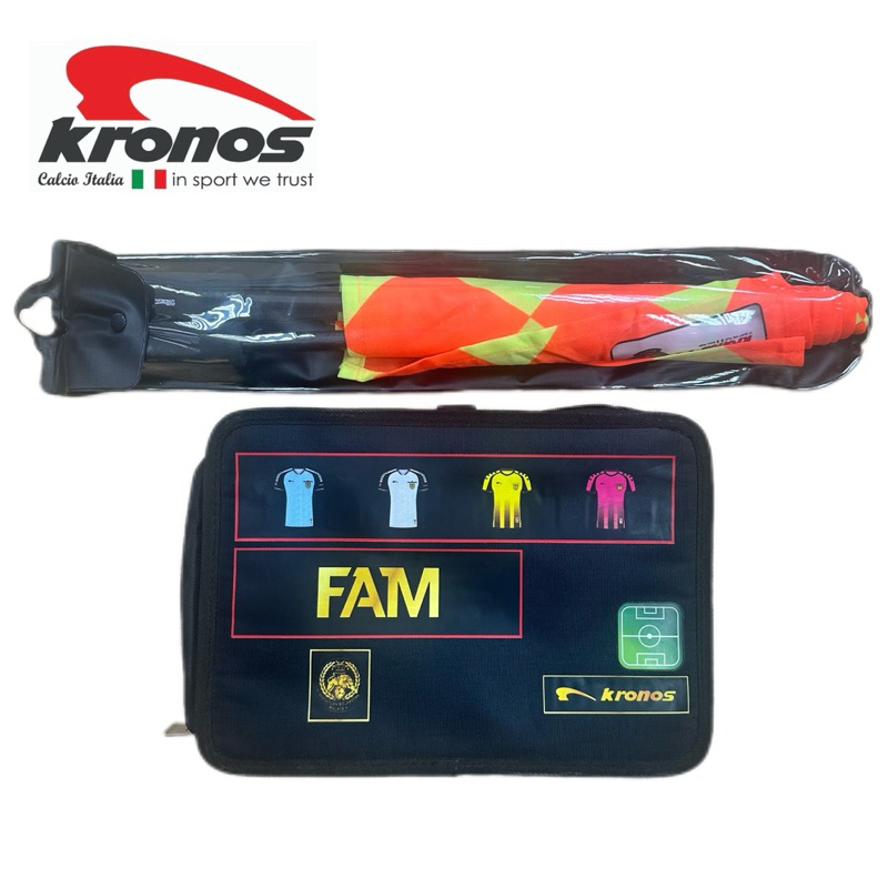 KRONOS FAM official Football Game Referee Patrol Side Flag Picker Red ...