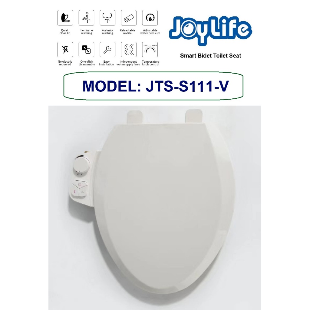 JoyLife Brand NON-ELECTRIC DUAL NOZZLE BIDET TOILET SEAT (Model: JTS-001) | Shopee Malaysia