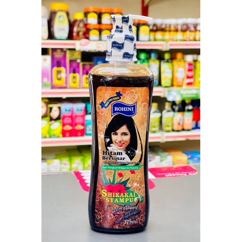 ROHINI SHIKAKAI SHAMPOO BLACK SHINY FROM ROOT TO TIP/HITAM BERSINAR ...