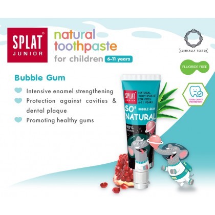 SPLAT KIDS SPLAT JUNIOR TOOTHPASTE 73G (BUBBLE GUM/ BERRY COCKTAIL) 6 ...