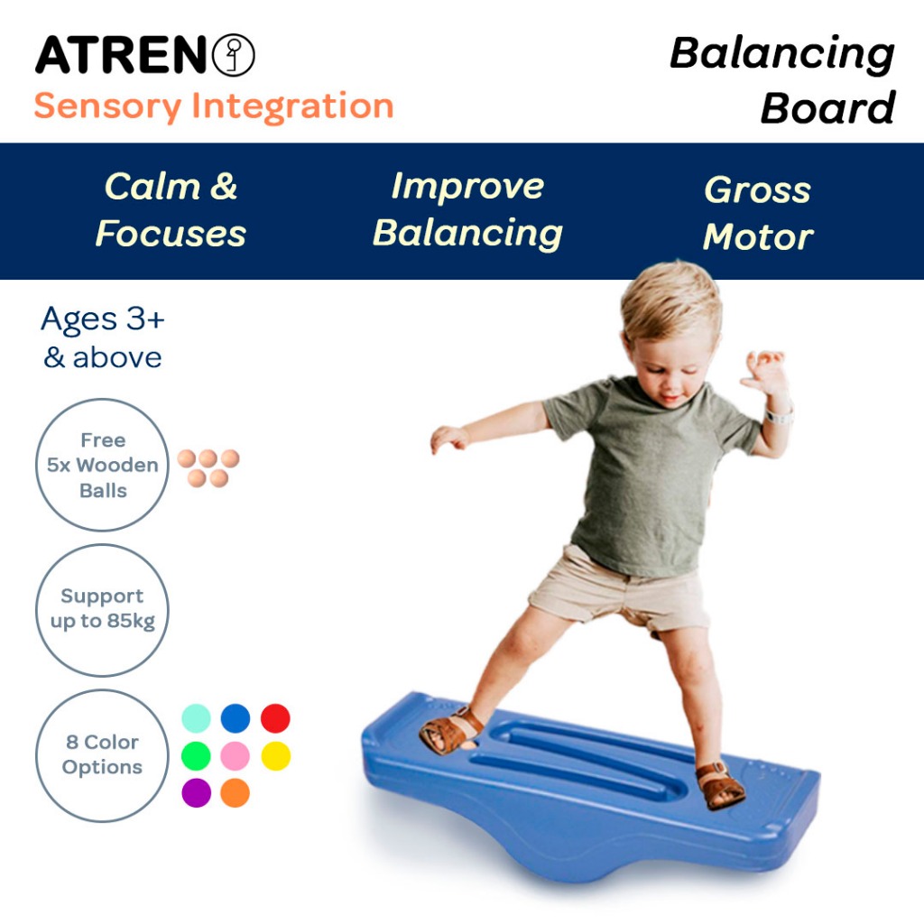 Balance Board Sensory Toy For Kids Mainan Sensory Swing Balancing Board ...
