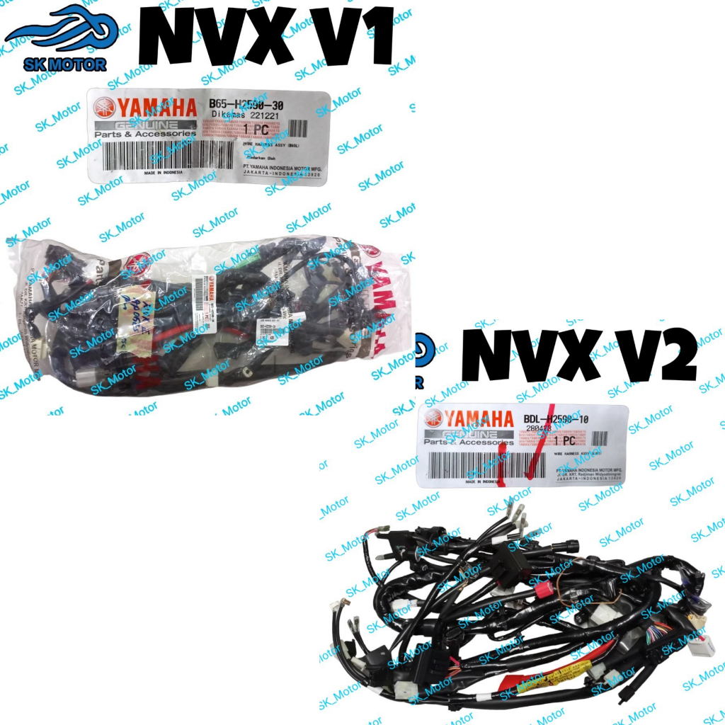Yamaha NVX 155 V1 V2 Original Wire HLY Harness Assy Wiring Set Wayaring ...