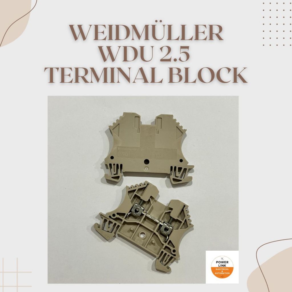 Weidmuller WDU 2.5 Feed-through Terminal Block Screw Connection ...
