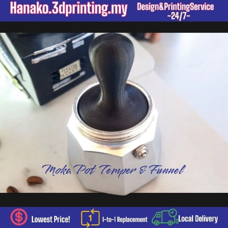 Bialetti Moka Pot Tamper & Funnel 1,2,3 Cup & 60mm Coffee Mechine ...