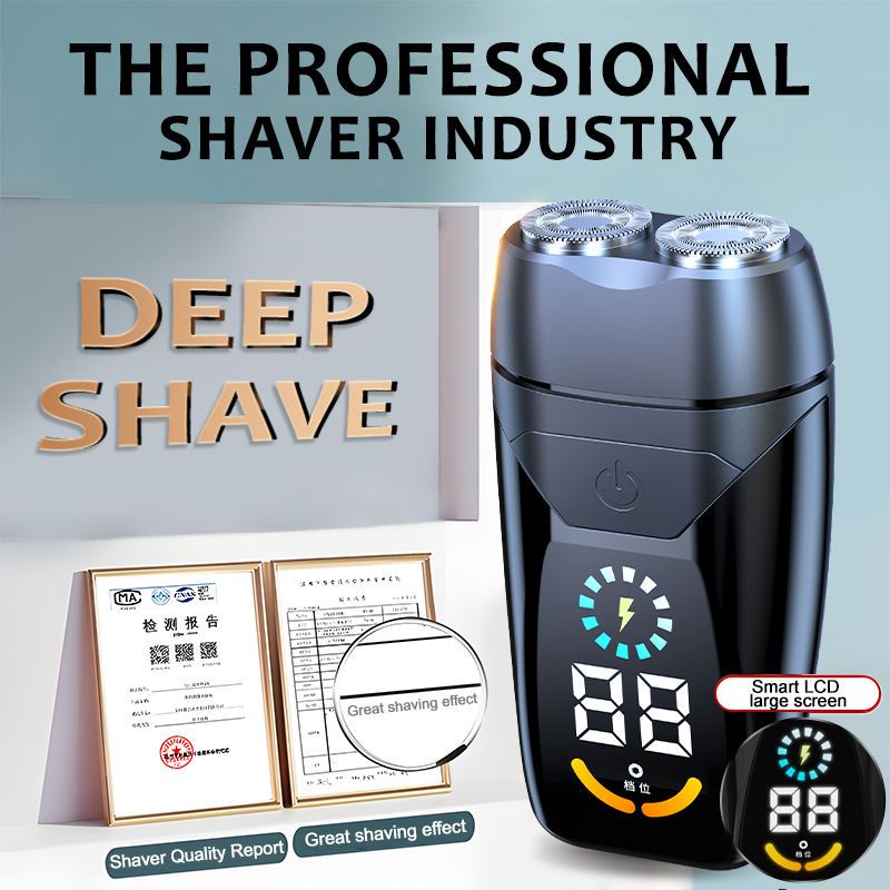 Double Head Electric Shaver USB充电 电动双头剃须 Waterproof Shaver Man Electric ...