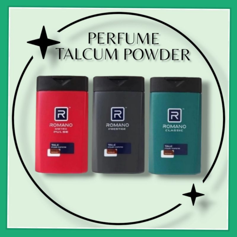 ROMANO MEN PERFUME TALCUM POWDER CLASSIC | PRESTIGE | METRO PULSE ...