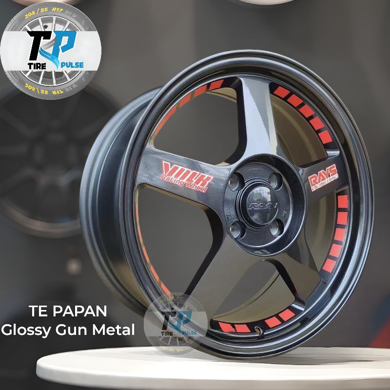 Te37 PAPAN sport rim kereta baru 15" 16" 15inch 16inch (1set) | Shopee ...