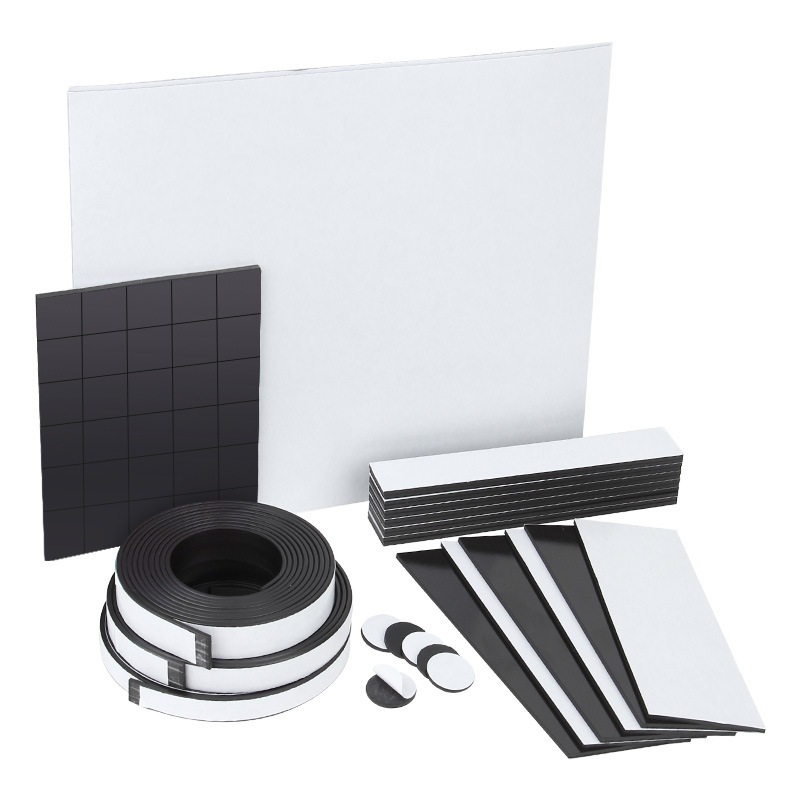 Adhesive Rectangular Round Magnet Sheet Cuttable Magnetic Sheet With ...