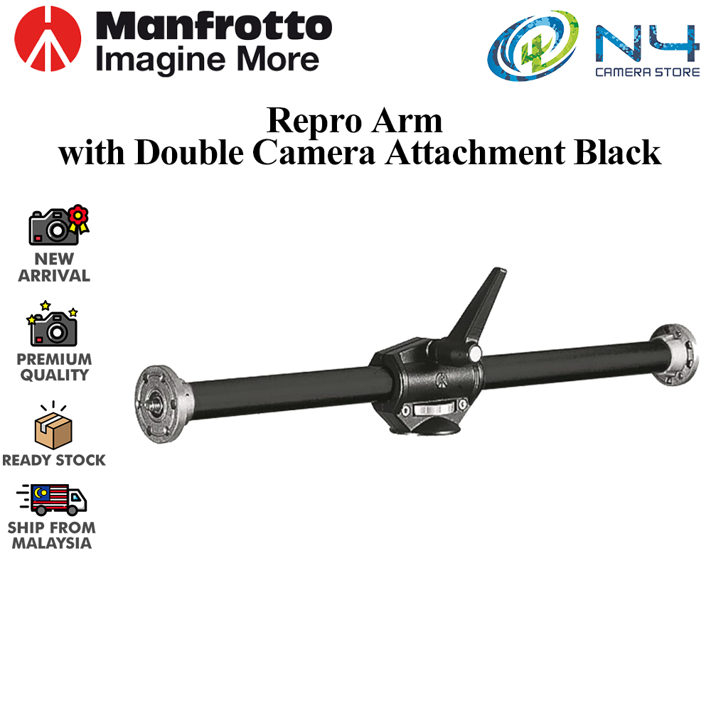 MANFROTTO REPRO ARM DOUBLE CAMERA ATTACH ( 131DB ) | Shopee Malaysia