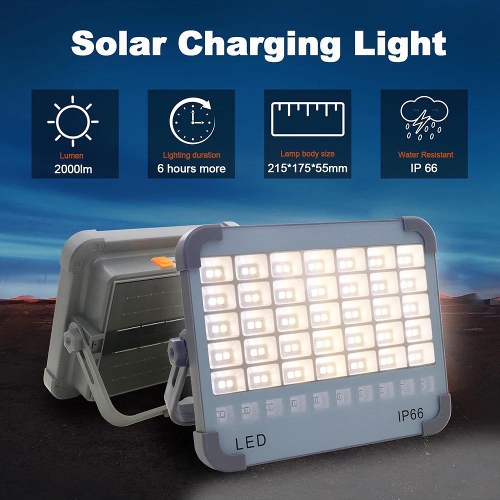 Portable LED Work Solar Light 1000W 20000mAh 10000 LM with Battery ...