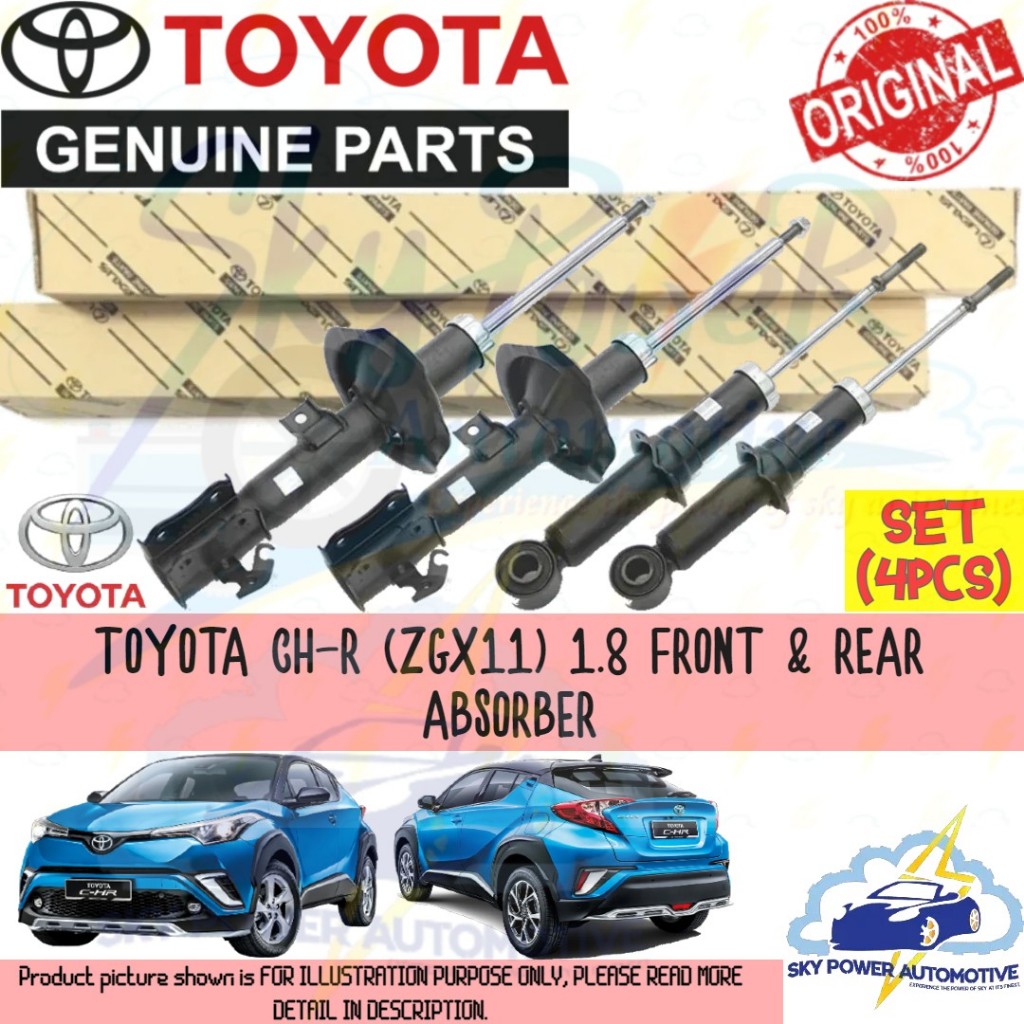 TOYOTA CH-R CHR ZGX11 1.8 100% ORIGINAL GENUINE SHOCK ABSORBER ( SET ...