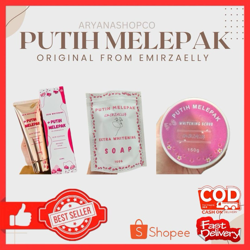 [READY STOCK ORIGINAL FROM HQ] PUTIH MELEPAK LOTION & WHITENING SOAP ...