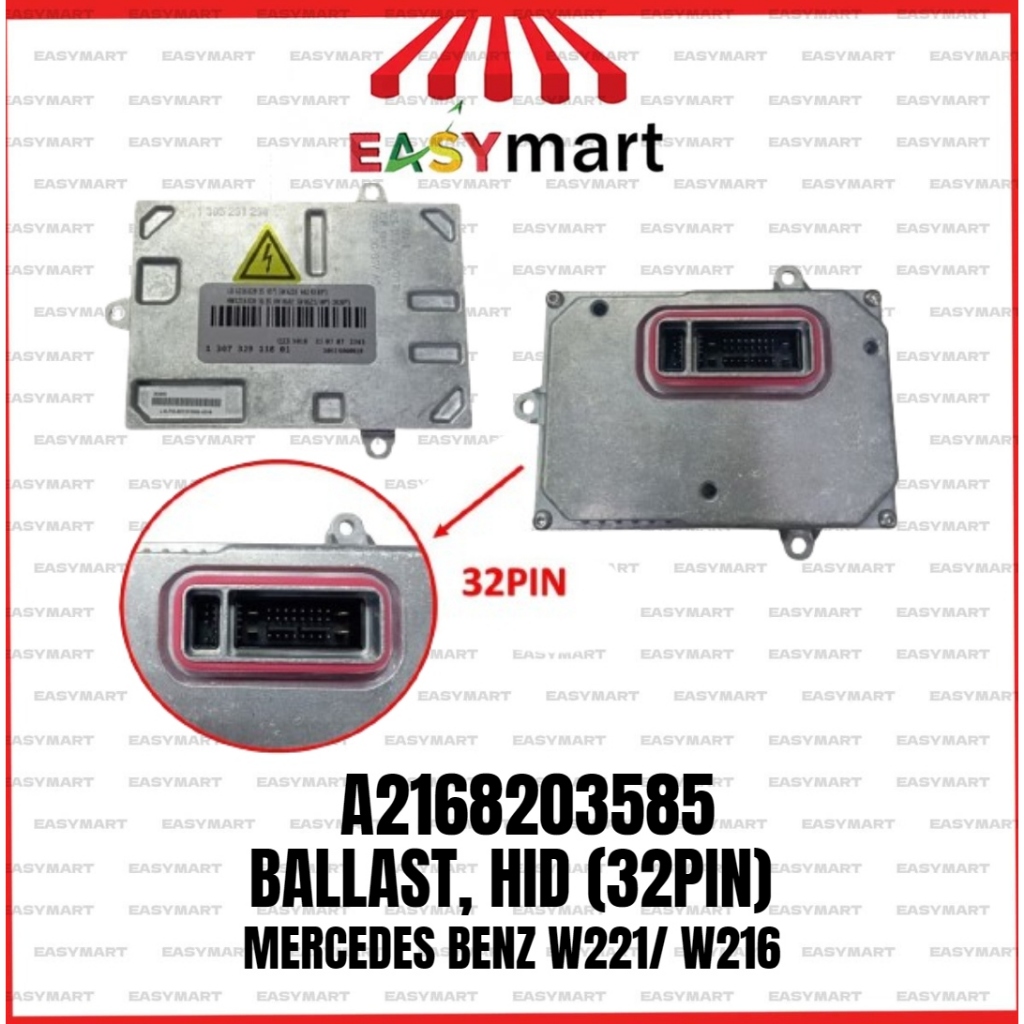 Ballast HID 32 PIN Lampu Ecu Ballast Mercedes Benz W221,W216 ...