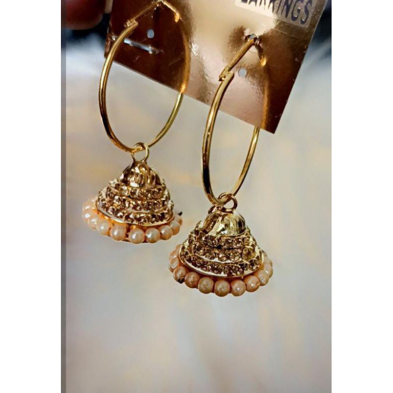 Beautiful Indian Earrings Jimiki | Shopee Malaysia