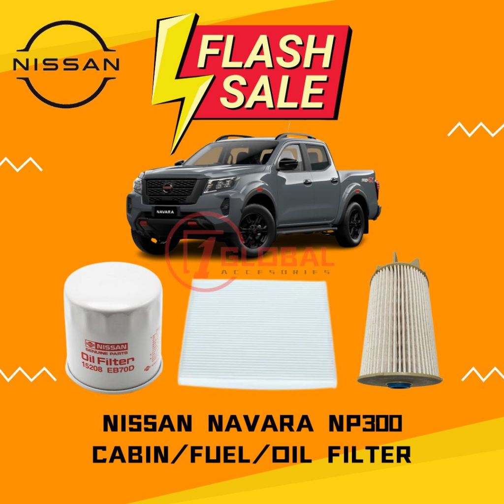 OEM STYLE NISSAN NAVARA NP300 CABIN AIR COND FILTER / OIL FILTER / FUEL ...