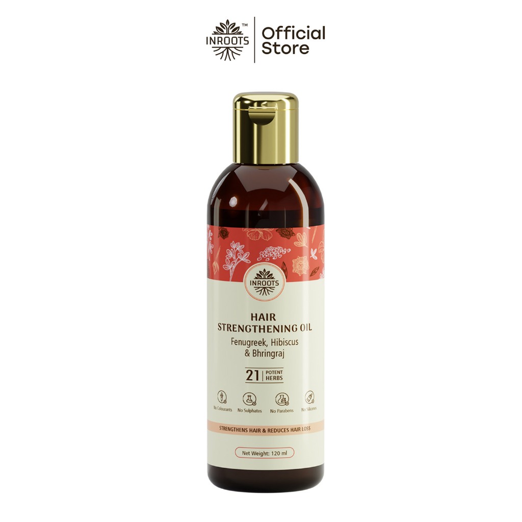 Inroots Hair Strengthening Herbal Oil (120ml) | Shopee Malaysia