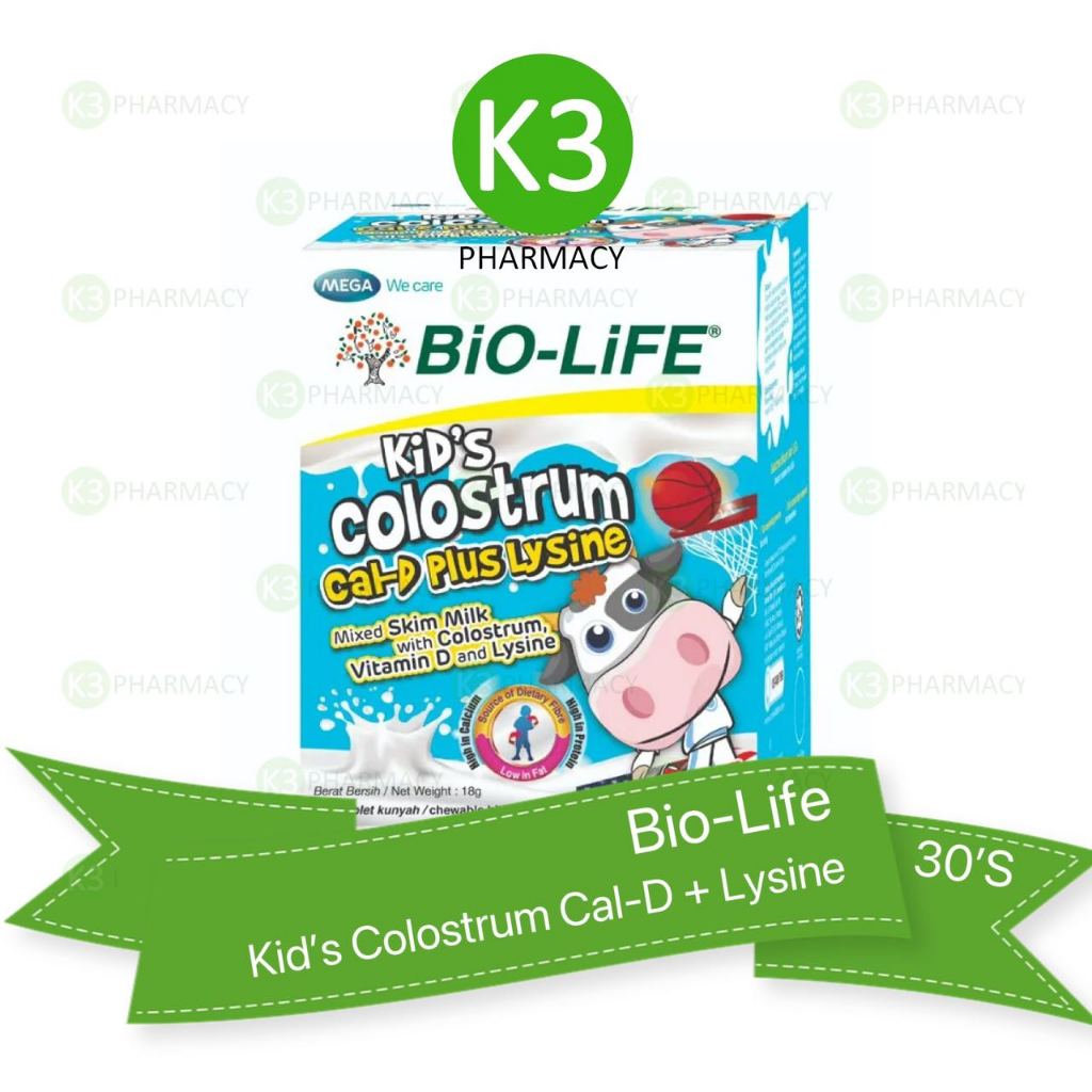 Bio-Life Kids Colostrum Cal-D Plus Lysine (30'S) | Shopee Malaysia