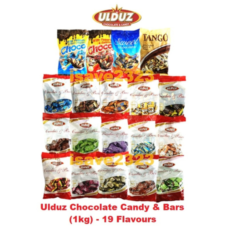[HALAL] Ulduz Chocolate Candy & Bars (1kg) - 19 Flavours | Shopee Malaysia