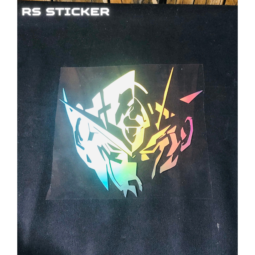 Mobile Suit Gundam Rainbow Laser Night Reflective Motorcycles Laptop ...